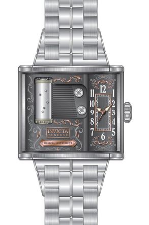 Invicta Artist 49475 Herrenuhr - Quarzwerk - Edelstahl mit grauem Zifferblatt - 52 mm