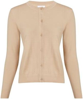 Au Printemps Paris Cardigan droit Acad en laine m&eacute;rinos