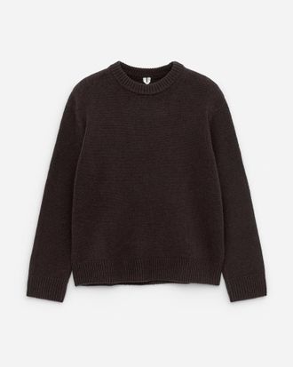 Arket Pullover Aus Schwerem Wollstrick -Braun