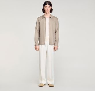 Sandro Chemise fluide zipp&eacute;e