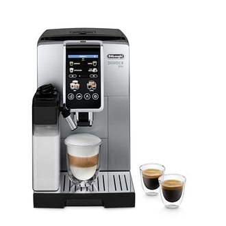 DeLonghi Dinamica Plus ECAM380.85.SB, Automatische Kaffeebohnenmaschine, Kaffeevollautomat mit LatteCrema Hot, Bean-to-Cup Kaffeeautomat mit 24 Rezepten, TFT 3