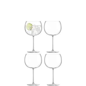 LSA International Borough Ballongl&auml;ser, Glas, Clear, 4 St&uuml;ck (1er Pack), 4