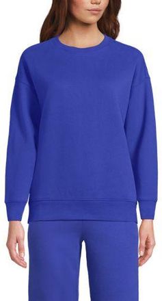 Lands End Sweatshirt SERIOUS SWEATS, Damen, Gr&ouml;&szlig;e:44-46 regular, Blau, Elasthan/Baumwoll-Mischung/Polyester-Mischung, by Lands End