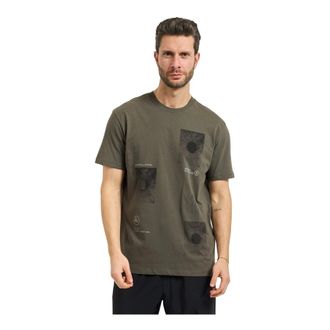 A|X Armani Exchange Homme, Tops, Vert, Taille: M T-Shirt &agrave; Imprim&eacute; Taches