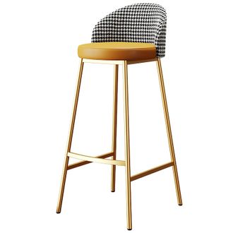 Generic 26/30 Zoll Barhocker, Barst&uuml;hle mit gebogener R&uuml;ckenlehne und Fu&szlig;st&uuml;tze, Tresenhocker mit PU-Lederbezug, hohe St&uuml;hle f&uuml;r K&uuml;cheninseln und Fr&uuml;hst&uuml;cksbe