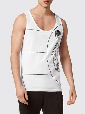 Plein Sport D&eacute;bardeur slim fit en coton avec imprim&eacute; logo Hexagon