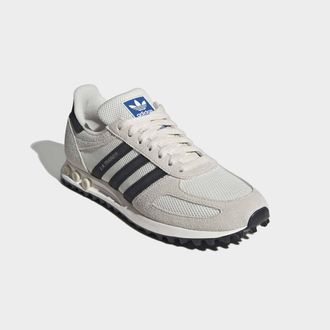 adidas Sneaker ADIDAS ORIGINALS LA TRAINER OG, Herren, Gr. 43, beige (cloud wei&szlig;, core schwarz, alumina), Leder, Textil, Schuhe Sneaker, Topseller