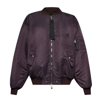 John Richmond Bomber avec Poches et Fermeture &Eacute;clair Frontale - Homme - Vestes - Violet - Taille: S