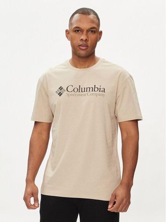 Columbia T-Shirt Csc Basic Logo 1680053 Braun Regular Fit