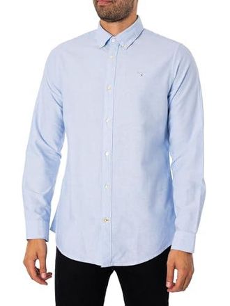 Barbour pour des Hommes Chemise ajust&eacute;e Oxtown, Bleu, L