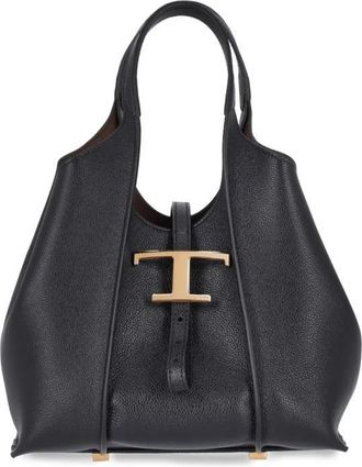Tod's Tods Hobo Bags - T-Timeless Mini Bag - Black - Gr. unisize - in Beige - f&uuml;r Damen