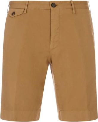 Incotex Homme, Shorts, Brun, Taille: 3XL Cotton Poplin Shorts