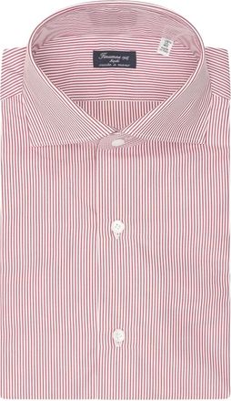Finamore Milano Eduardo Shirt - Homme - Chemises - Rouge - Taille: 3XL