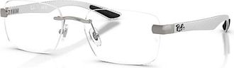 Ray-Ban Rb8423 Optics Gunmetal Fassung Klar Glas Polarisiert 54-18