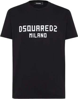 Dsquared2 DSquared2 - Milano T-Shirt f&uuml;r Herren, Baumwolle (Schwarz)