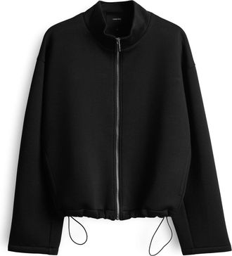 someday Damen Sweatjacke | UJOY Regular Blousonjacke aus Scuba Sweatware Black, 36