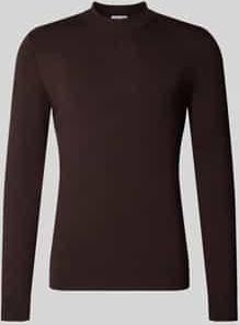 Antony Morato Slim Fit Strickpullover aus Viskose-Mix mit Stehkragen