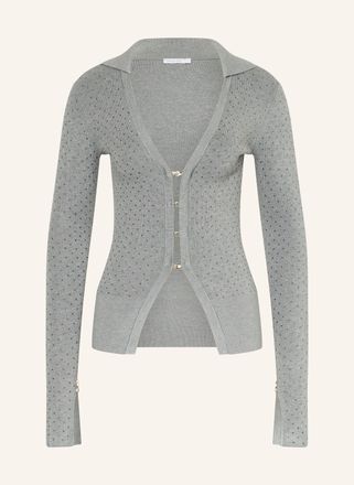 Patrizia Pepe Patrizia Pepe Strickjacke Mit Schmucksteinen grau