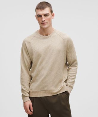 lululemon Haut &agrave; manches longues col rond Engineered Warmth pour Hommes - Blanc - Taille 2XL