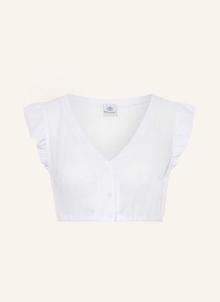 Hammerschmid Hammerschmid Dirndlbluse Hanny Mit Volants weiss