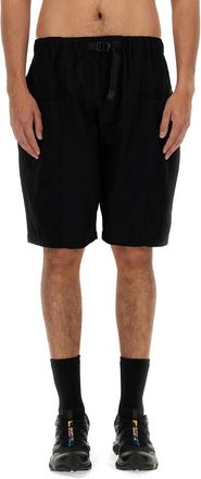 South2 West8 Twill Cotton Bermuda Shorts - Black