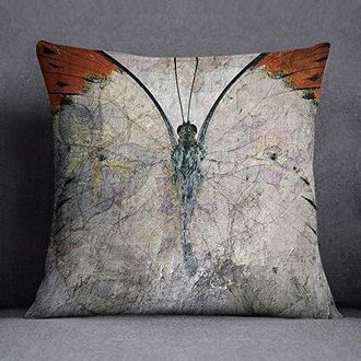 Bonamaison Le Jardin du Lin Kissenhüllen, Cotton, Mehrfarbig, 45x45