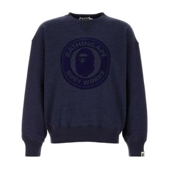 A Bathing Ape Oversize Sweatshirt - - Sweatshirts & Hoodies - Herren - Blau - XL