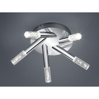 Trio LED BAD Deckenleuchte BOLSA, Chrom, Acryl Transparent klar, &Oslash; 41cm