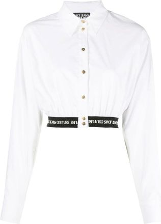 Versace Jeans Couture Femme, Blouses et Chemises, Blanc, Taille: 36 FR 003 Camicia Corta