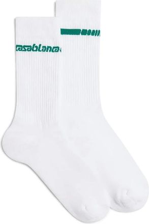 Casablanca Femme, Sous-v&ecirc;tements, Blanc, Taille: 38 FR Casa Sportive Socks