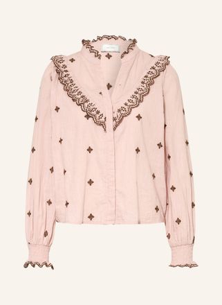 Neo Noir Neo Noir Bluse Degas Mit R&uuml;schen rosa