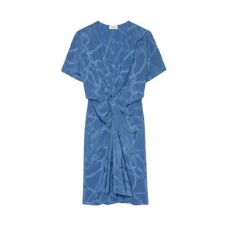 Zadig&Voltaire Robe Rozom Chaines - Femme - Robes - Bleu - Taille: 40 FR
