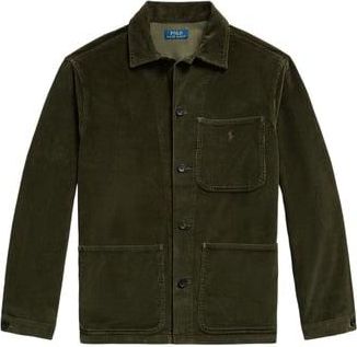Polo Ralph Lauren Surchemise droite col classique c&ocirc;tel&eacute;e en coton
