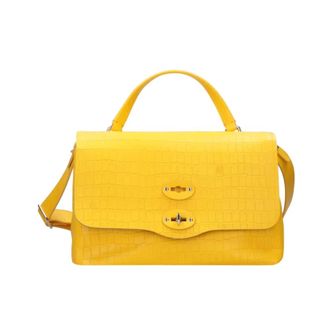 Zanellato Femme, Sacs, Jaune, Taille: ONE Size Sac à main Cayman S