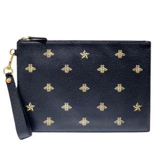 Gucci Pre-owned Bee Star Leder Clutch Bag - - Pre-owned - Herren - Schwarzk - ONE SIZE
