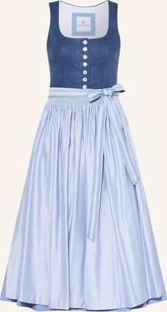 Hammerschmid Hammerschmid Dirndl Koflersee Aus Leinen blau