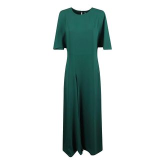 P.A.R.O.S.H. Elegantes Langes Kleid Amarena Farbe - - Dresses - Damen - Gr&uuml;n - L
