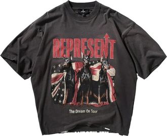 Represent Represent, Homme, Tops, Gris, Taille: XL T-shirt &agrave; Manches Courtes et Col Rond