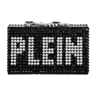 Philipp Plein Femme, Sacs, Noir, Taille: ONE Size Pochette Orn&eacute;e de Cristaux