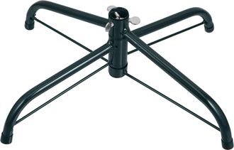 NUOBESTY Weihnachtsbaumständer, Klappbar, Metall, Eisensockel für Künstlichen Baum mit 0,75 Zoll Loch, Schwarz, 35 cm