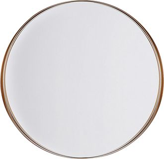 Beliani Stilvoller Spiegel rund Metall 40 x 40 cm Kupfer Piney