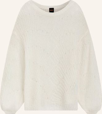 HUGO BOSS Pullover Ferignon weiss
