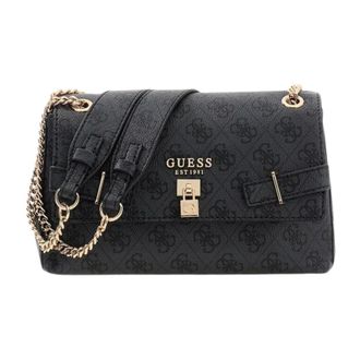 Guess Femme, Sacs, Noir, Taille: ONE Size Coal Logo Handbag Sg783321