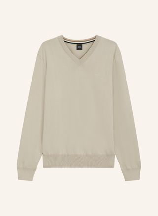 HUGO BOSS Pullover Upacello-L Regular Fit beige
