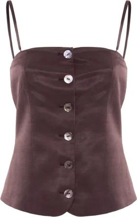 Nenette Femme, Tops, Brun, Taille: 38 FR Fiona Bustier Top