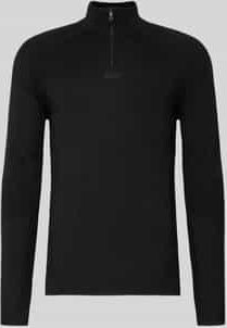 HUGO BOSS Regular Fit Troyer mit Schurwoll-Anteil Modell TOUR SEAMLESS QZ