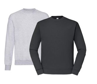 Fruit Of The Loom Herren 62-202-0 Set-IN Sweatshirts 1er/2er - 1x Grau, 1x Graphit & 1x HLKauf Block - Gr&ouml;&szlig;e: XXL