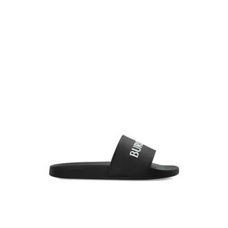 Burberry Homme, Chaussures, Noir, Taille: 44 EU Slides en caoutchouc