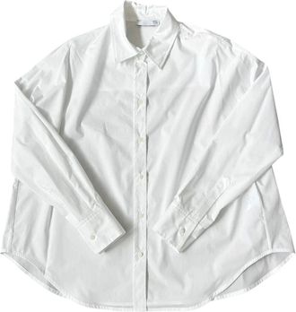 Douuod Femme, Blouses et Chemises, Blanc, Taille: 34 FR Chemise Oversize en Coton