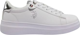 U.S.Polo Association U.s. Polo Assn., Femme, Chaussures, Blanc, Taille: 39 EU White Silver 01